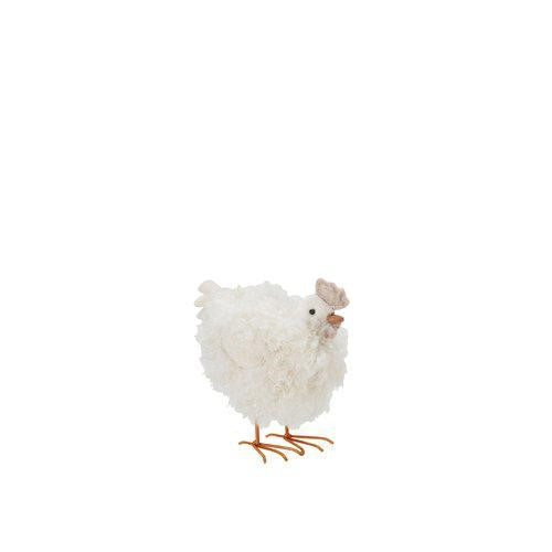 Fluffy Rooster Standing - White – Scandi Design